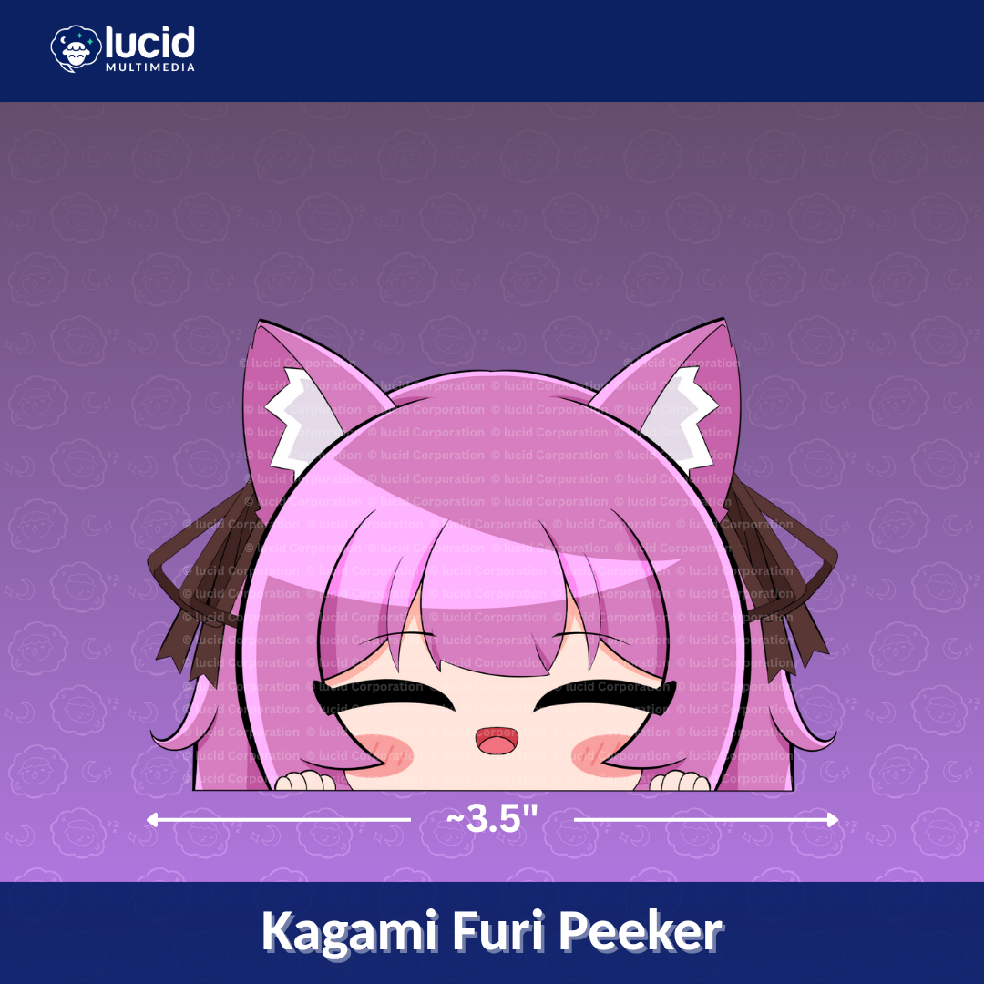 Kagami Furi Peeker Sticker | lucid Multimedia
